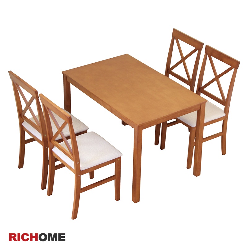 RICHOME 福利品 DS-048 DS-049 餐桌椅組 餐桌 餐椅 餐桌椅 餐廳 (一桌四椅) 近全新 | 蝦皮購物