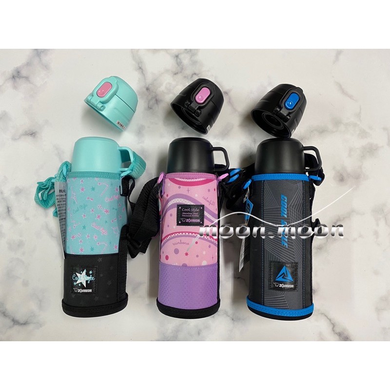 【ZOJIRUSHI 象印】不鏽鋼兒童水壺保溫保冷瓶 820ml 兩用上蓋/附外袋/名牌(SP-JB08) 2Way | 蝦皮購物