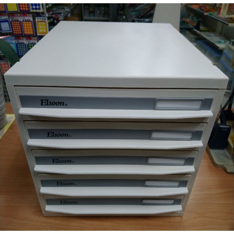 【現貨含稅 開發票】進口塑鋼文件櫃 Elsoon A4 桌上#公文櫃 5層抽屜#資料櫃 #五層櫃 #塑鋼五層櫃 | 蝦皮購物