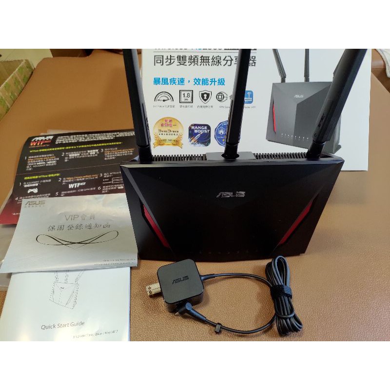 ASUS 華碩 RT-AC86U AC2900 Ai Mesh 雙頻WiFi無線Gigabit 電競路由器(分享器) | 蝦皮購物