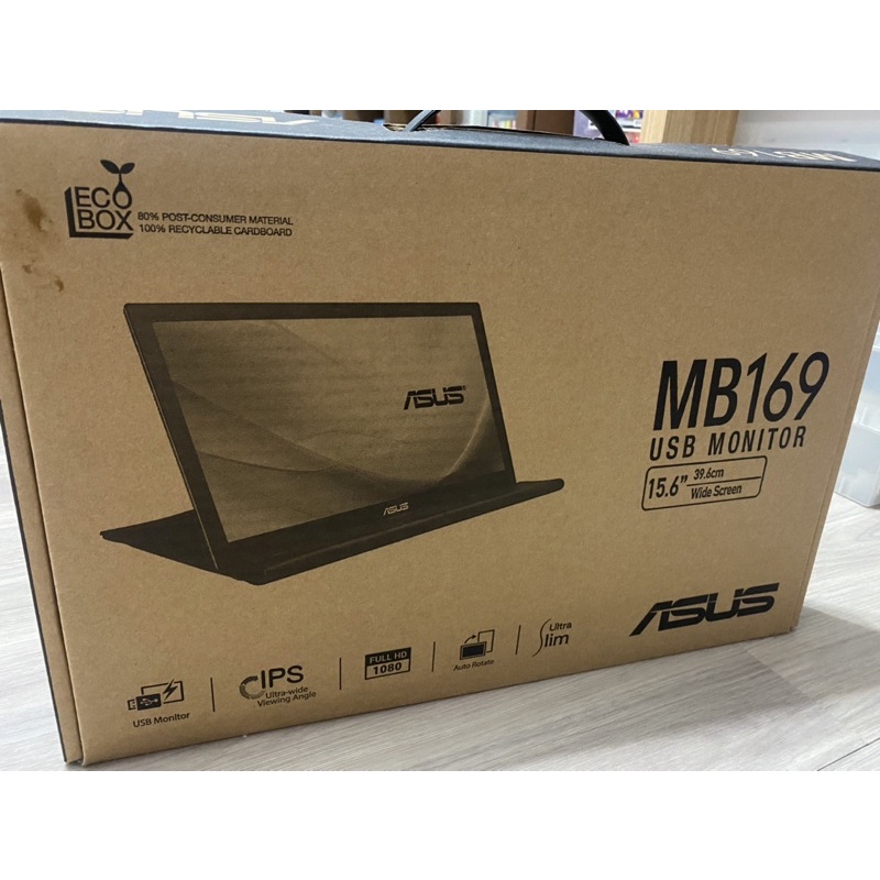 ASUS 華碩 MB169 USB MONITOR 15.6吋 外接式螢幕 | 蝦皮購物