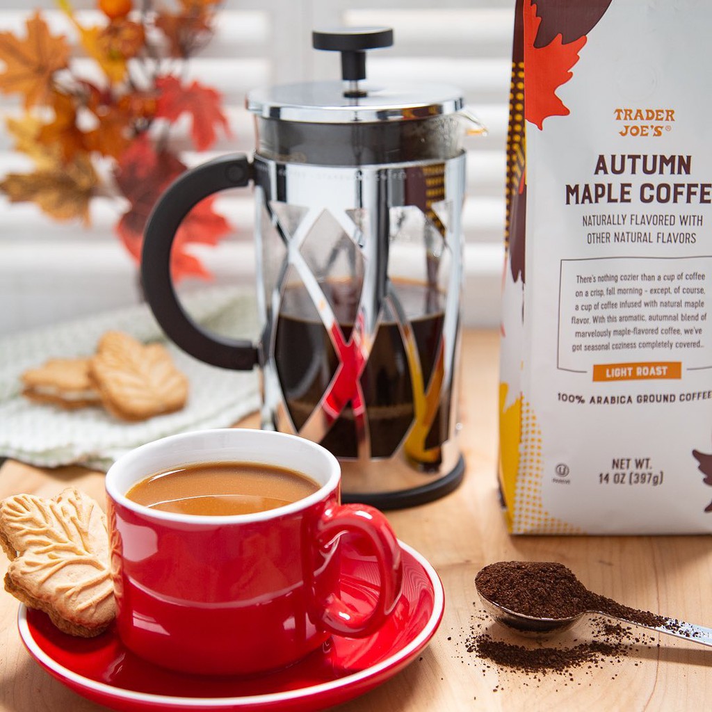 台灣現貨 Trader Joe's AUTUMN MAPLE COFFEE 楓糖口味咖啡粉 14OZ 397g 秋季限定 | 蝦皮購物