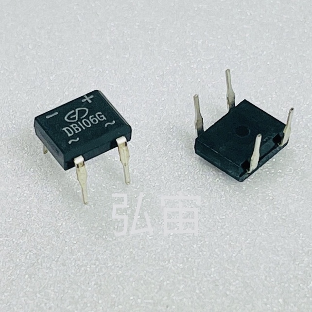 【弘宙】橋式IC型整流器 DB106 DB107 (10顆一包販售) | 蝦皮購物