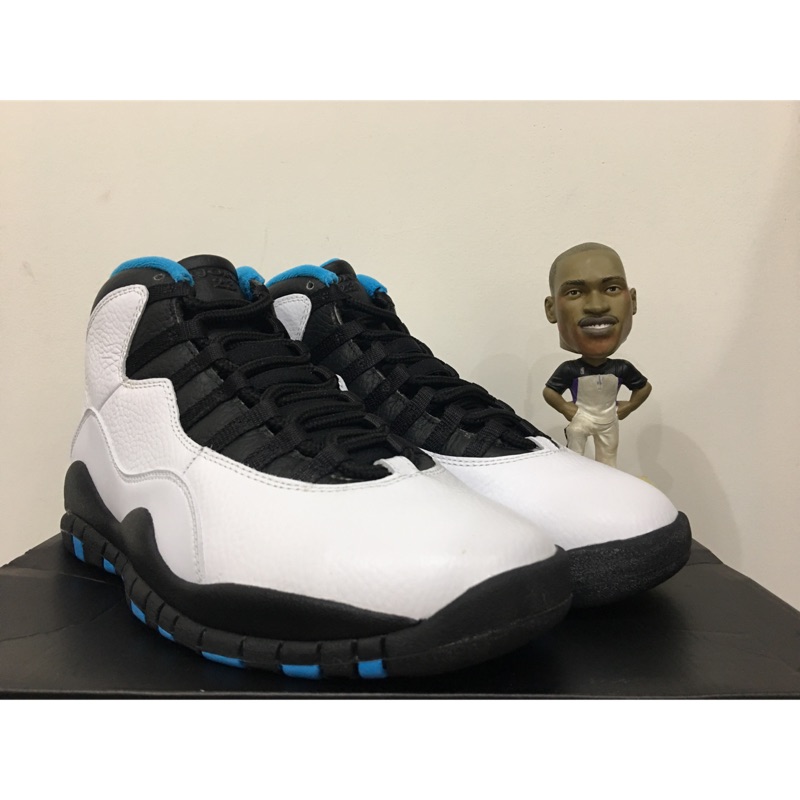 偷賣老公的鞋 AIR JORDAN X AJ10 全新 白黑藍 喬丹十代 US:9號 | 蝦皮購物
