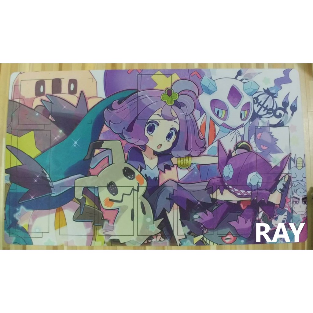 RAY】*台灣現貨*不用等*高質感*PTCG*TCG*寶可夢卡牌*對戰桌布*卡墊*單人#阿塞蘿拉卡墊#莉莉艾#龍奈 | 蝦皮購物