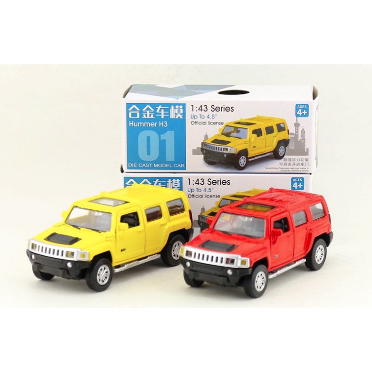 阿莎力2店 彩珀 悍馬 Hummer H3 1/43 1:44 合金車 模型 NO.01N42 | 蝦皮購物