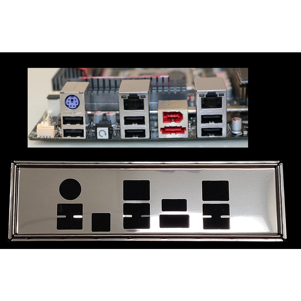 ASUS 華碩 RAMPAGE II EXTREME R2E X58 玩家國度 1:1 定製 後檔板 後檔片 | 蝦皮購物