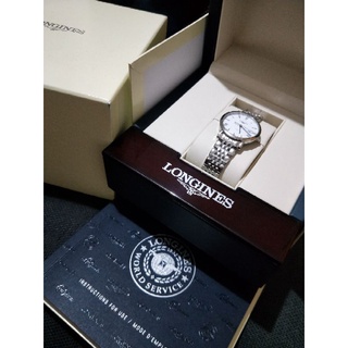 （免運）LONGINES 浪琴錶 L43104116 琴韻羅馬優雅腕錶/白面29mm | 蝦皮購物