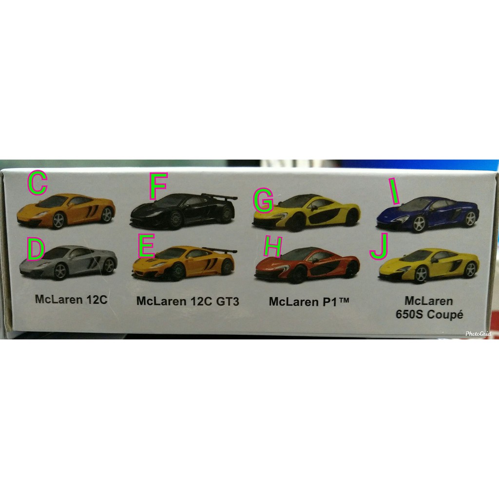 (現貨)KYOSHO 京商Mclaren 1/64 12C/12C GT3/P1/650SCoupe CDEFGHIJ賞 | 蝦皮購物