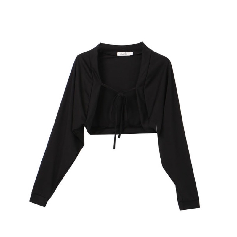 Muun Studio （現貨）快速出貨🚚夏天必備綁帶小罩衫 夏天透心涼防曬外套 | 蝦皮購物