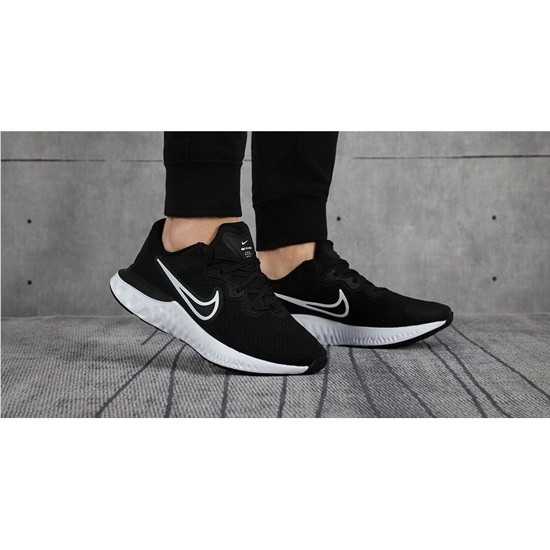 運動王 NIKE Renew Run 2 男鞋 慢跑 柔軟 緩震 抓地力 透氣 黑 CU3504-005 | 蝦皮購物