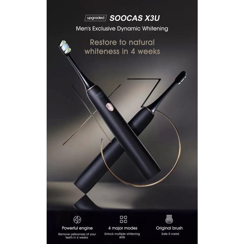 小米 Soocas X3 Soocare 聲波電動牙刷電動牙刷 | 蝦皮購物