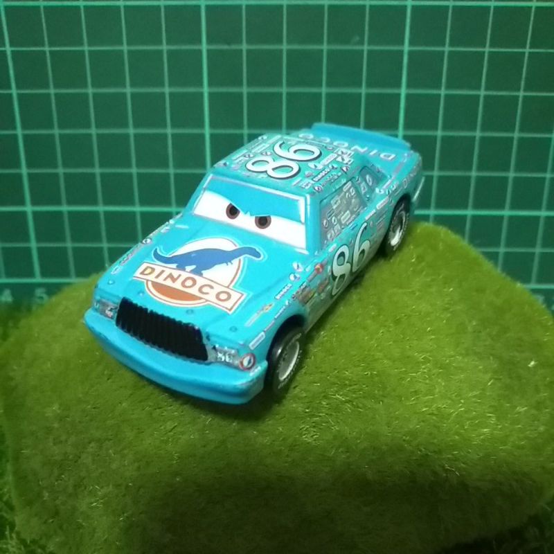 絕版Disney Pixar Cars路霸 Dinoco Chick Hicks 合金彩繪車非多美約7公分無盒附膠盒 | 蝦皮購物