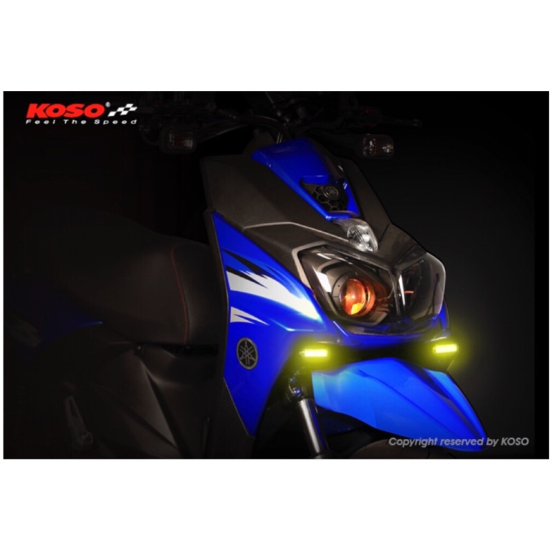 【現貨+發票】🔥爆亮 KOSO BWSR LED前方向燈下移 LED定位燈組 BWS125／BWS'R定位燈 含固定支架 | 蝦皮購物