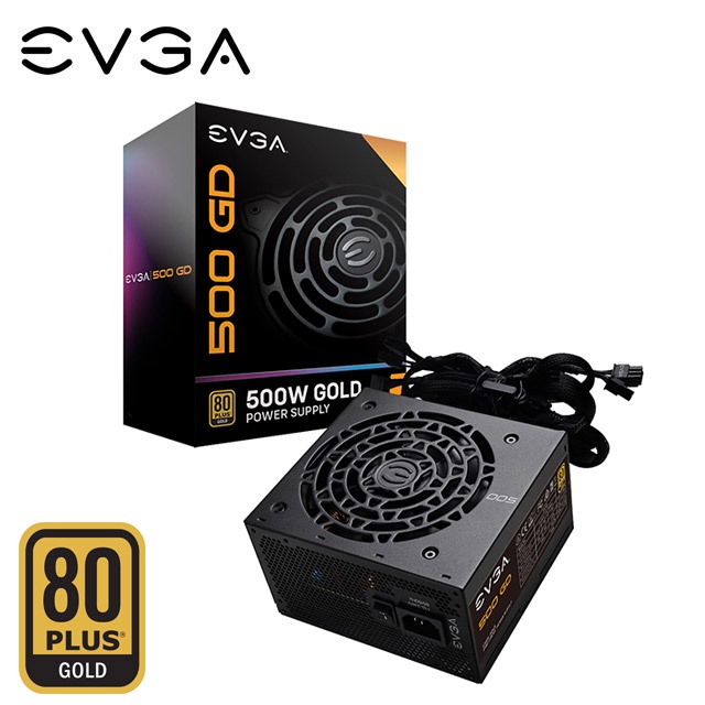 🔥全新未拆封🔥現貨供應🔥 艾維克 EVGA 500 GD / 500W 80 PLUS 金牌 電源供應器 | 蝦皮購物