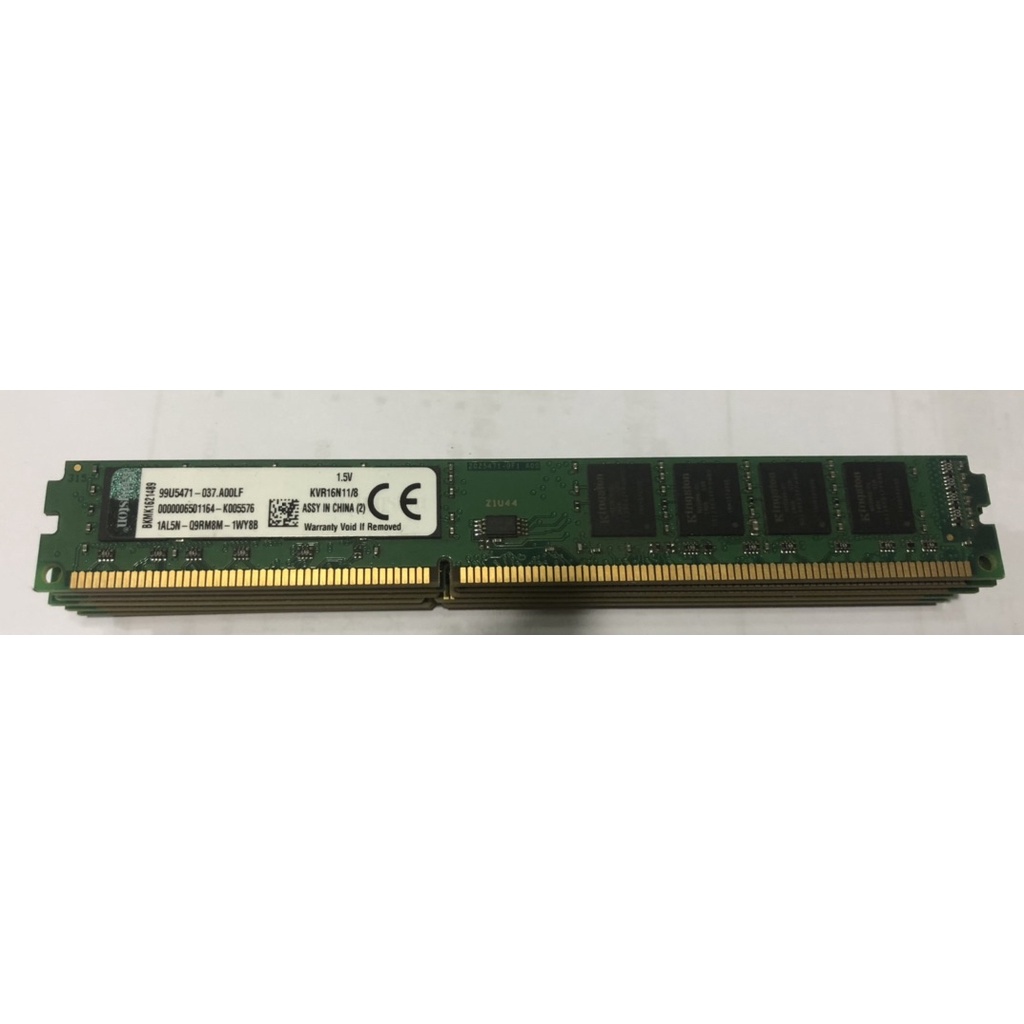 金士頓 8GB ram KVR16N11/8 DDR3 1600 桌上型電腦使用 原廠終身保固 | 蝦皮購物