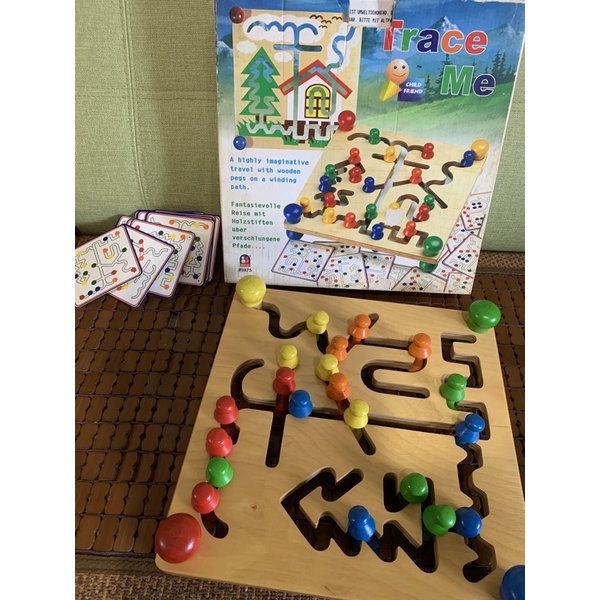 兒童木製玩具trace me 含提示卡 教具 親子 兒童 | 蝦皮購物