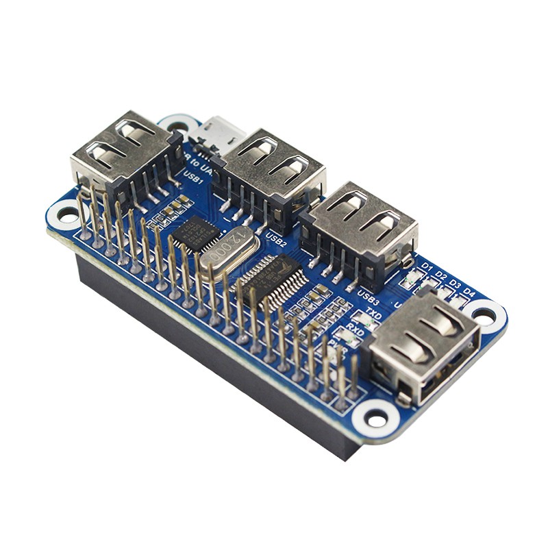 【傑森創工】pi Zero W Usb轉接 Hub分線器擴展板 集線器 適用樹莓派3代 Zero W 蝦皮購物 