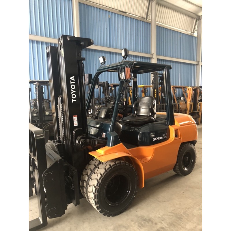 TOYOTA 7F 3.5噸 中古柴油堆高機 日本外匯 轉盤 三節 | 蝦皮購物
