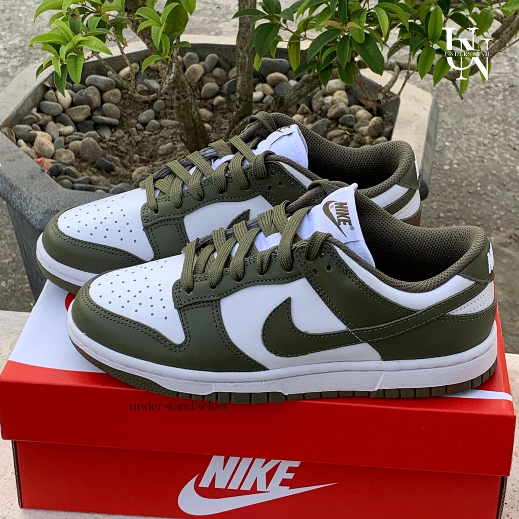 UN 現貨 NIKE DUNK LOW "Medium Olive" 橄欖綠 白綠 綠 女鞋 DD1503-120 | 蝦皮購物