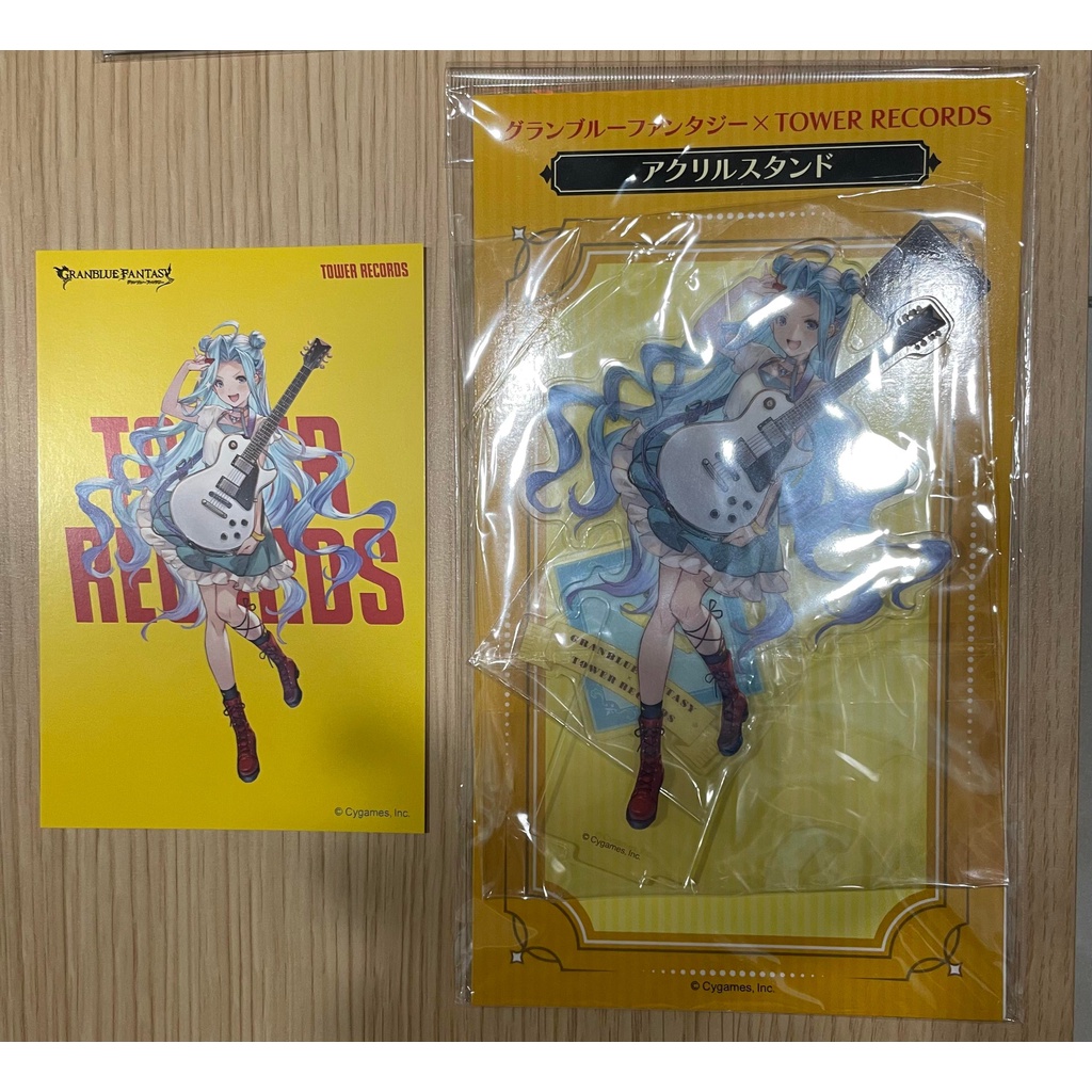 GBF TOWER RECORDS 碧藍幻想 露莉亞 立牌 特典 資料夾 拍立得 餅乾卡 | 蝦皮購物