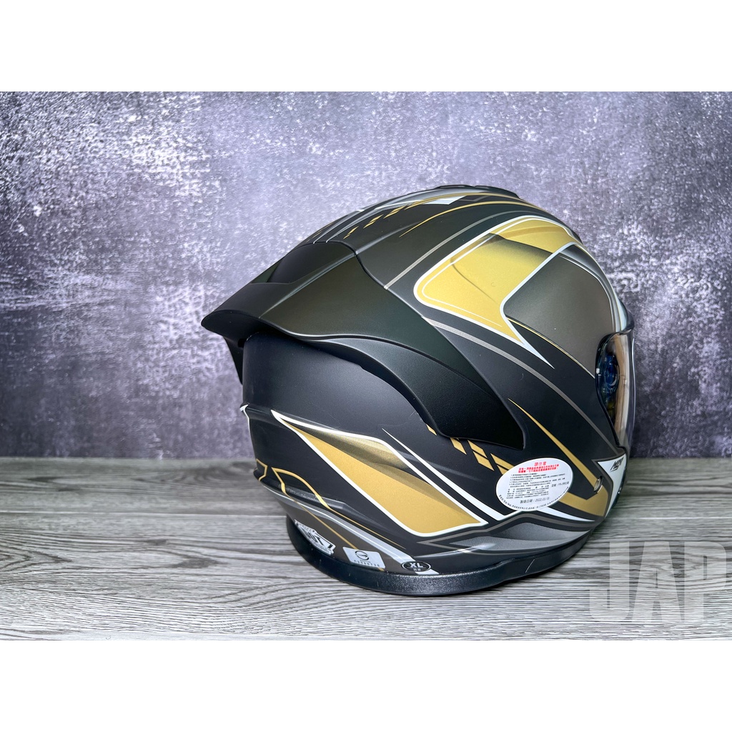 M2R FR-2 特仕版 #15 科幻 消光黑金 大壓尾 半罩 雙鏡 安全帽 | 蝦皮購物