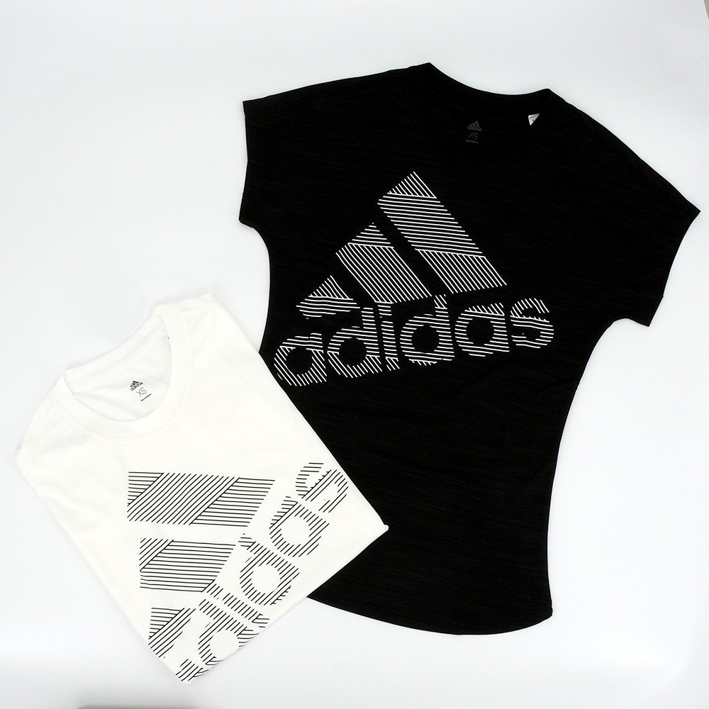 ADIDAS SS BOS LOGO TEE 女款 涼感 透氣 訓練 短袖上衣 EB4498黑/EB4501白 | 蝦皮購物