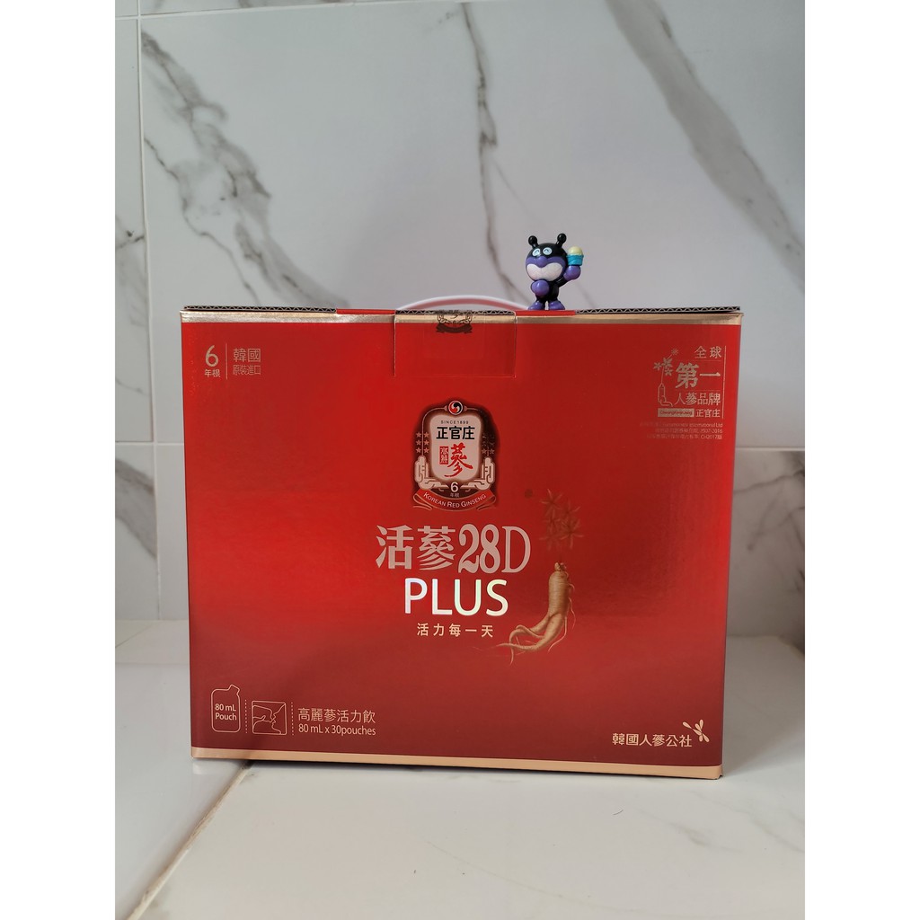 正官庄 活蔘28D PLUS 80ml*30包/盒 超商取貨重量限制1盒 | 蝦皮購物