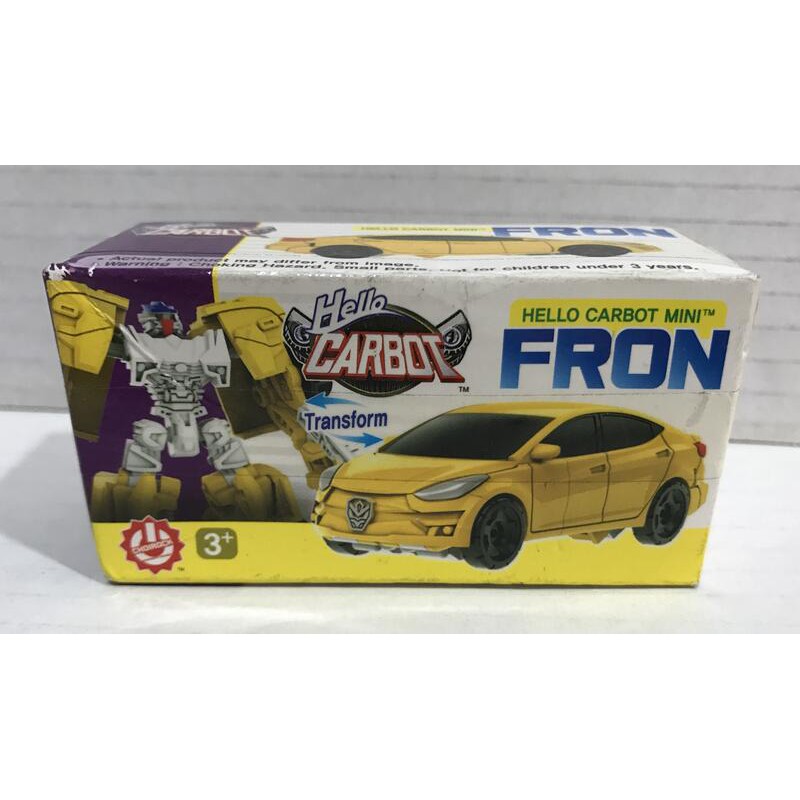 韓國HELLO CARBOT 迷你衝鋒戰士 mini迷你變形車 FRON 酷雷 黃色小汽車 變形金剛衝鋒戰士房車跑車 | 蝦皮購物
