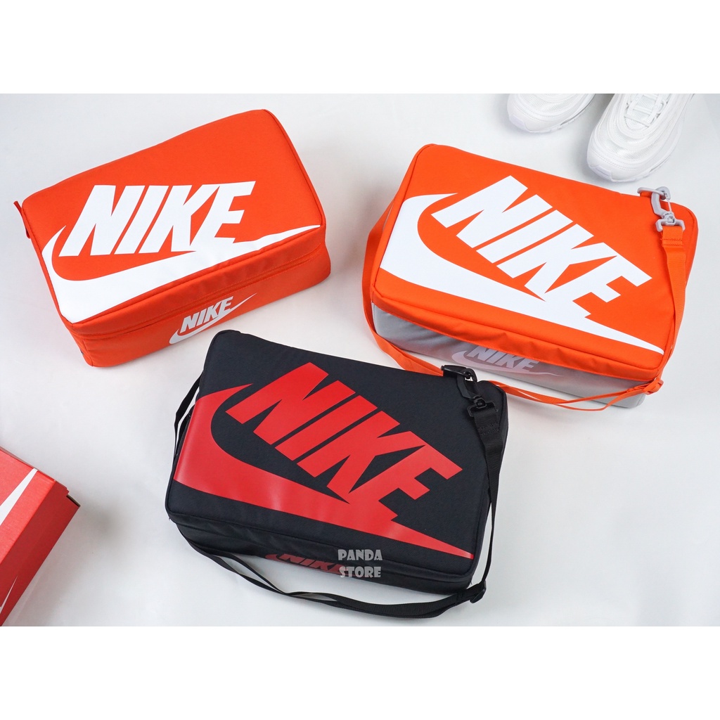 胖達）NIKE SHOE BOX 鞋袋 鞋盒 健身包 手提包 BA6149-810 橘紅 DA7337 黑 橘灰 | 蝦皮購物