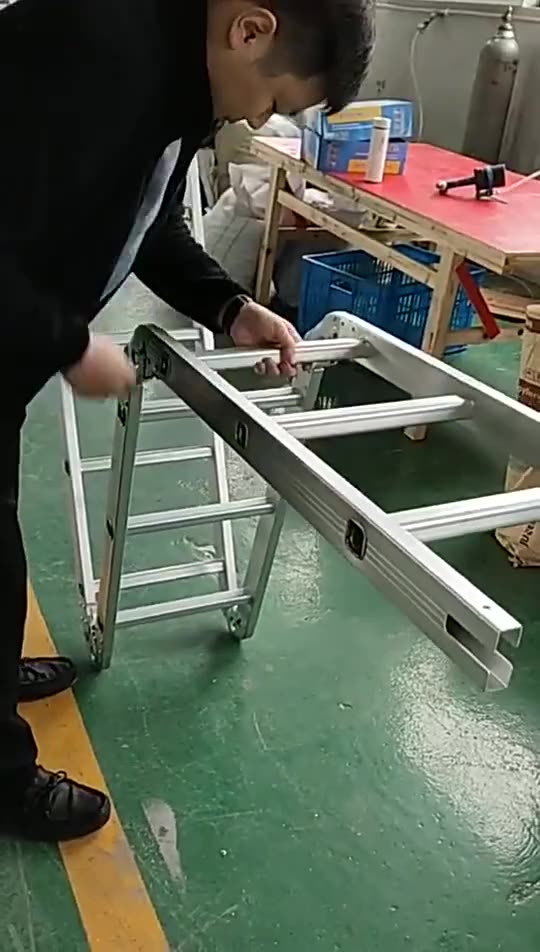 【預購】梯子 折疊梯 多功能摺疊ㄇ字梯4x4(大關節) 4.7米 摺疊梯 鋁梯 A字梯 人字梯 工具梯 萬用梯 柚柚的店 | 蝦皮購物