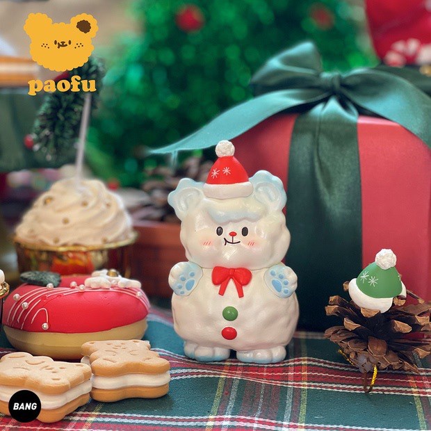 【預購】 西瓜班小泡芙 聖誕雪人小泡芙 paofu 聖誕限定 薑餅泡芙 | 蝦皮購物