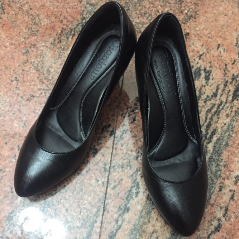 全新Bonjour MIT羊皮OL空姐靜音氣墊高跟鞋7cm | 蝦皮購物