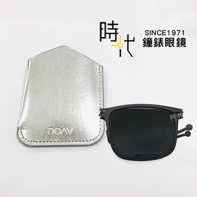 【ROAV】偏光太陽眼鏡 薄鋼 折疊墨鏡 8203 C13 41 Echo 大方框墨鏡 漸層灰 黑框 58mm 台南時代 | 蝦皮購物
