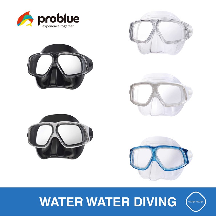 【Problue】MS-288 MS-288B 雙面鏡 低容積雙面鏡 自潛面鏡 自由潛水 | 蝦皮購物