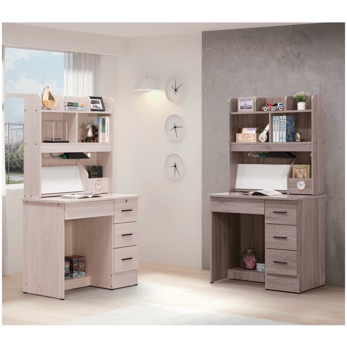 【zi_where】*冰島~3尺(灰橡/白橡)全木芯板(LED省電檯燈)書桌/辦公桌 $6000 (高雄市區免運) | 蝦皮購物