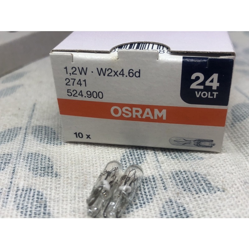 歐司朗.OSRAM 12V1.2w 24v1.2w w1.2wT5,1.2w 2w 2.3w斯洛伐克製造非韓國非泰國 | 蝦皮購物