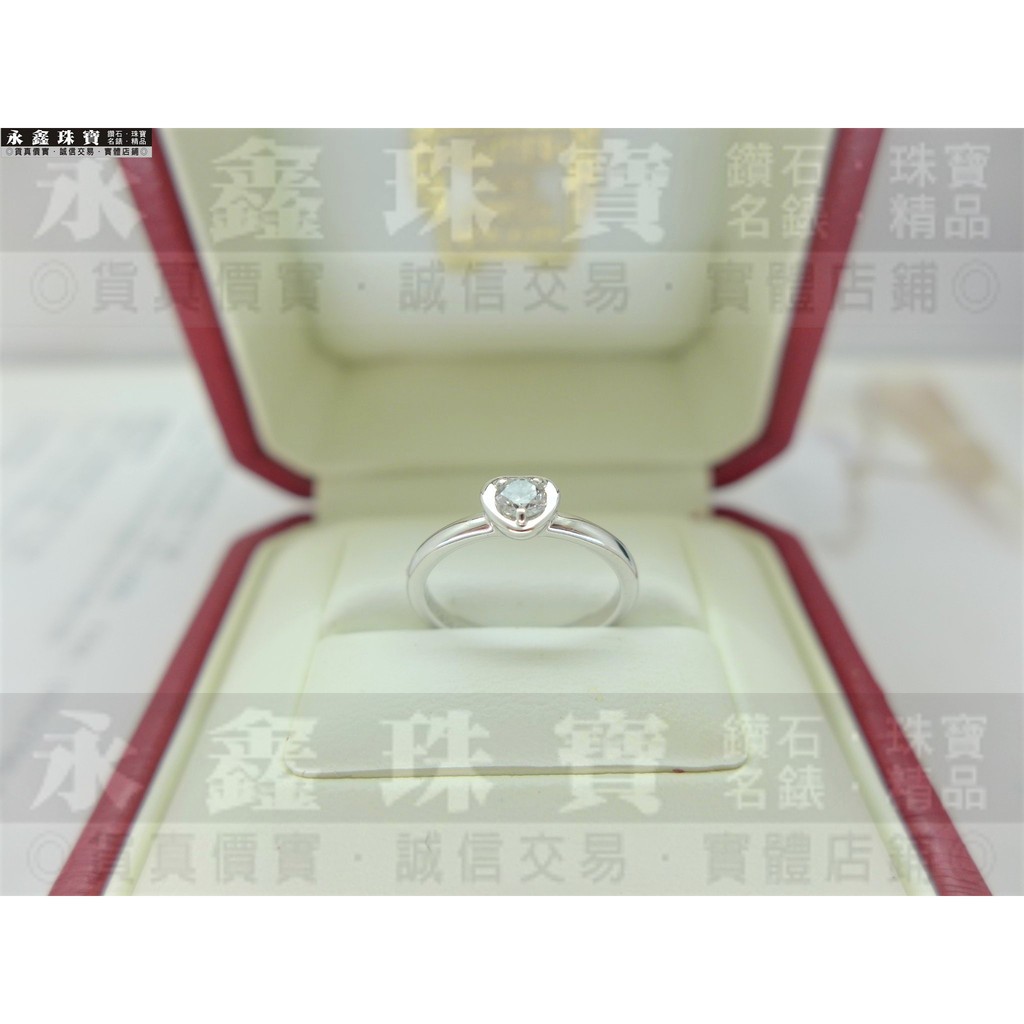 二手Cartier 卡地亞 Diamants Légers 鑽戒 0.13ct 18K m1341-02 | 蝦皮購物