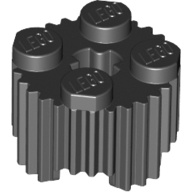 LEGO 6024730 92947 黑色 2x2 溝槽 直條紋 圓形 磚塊 羅馬柱 | 蝦皮購物