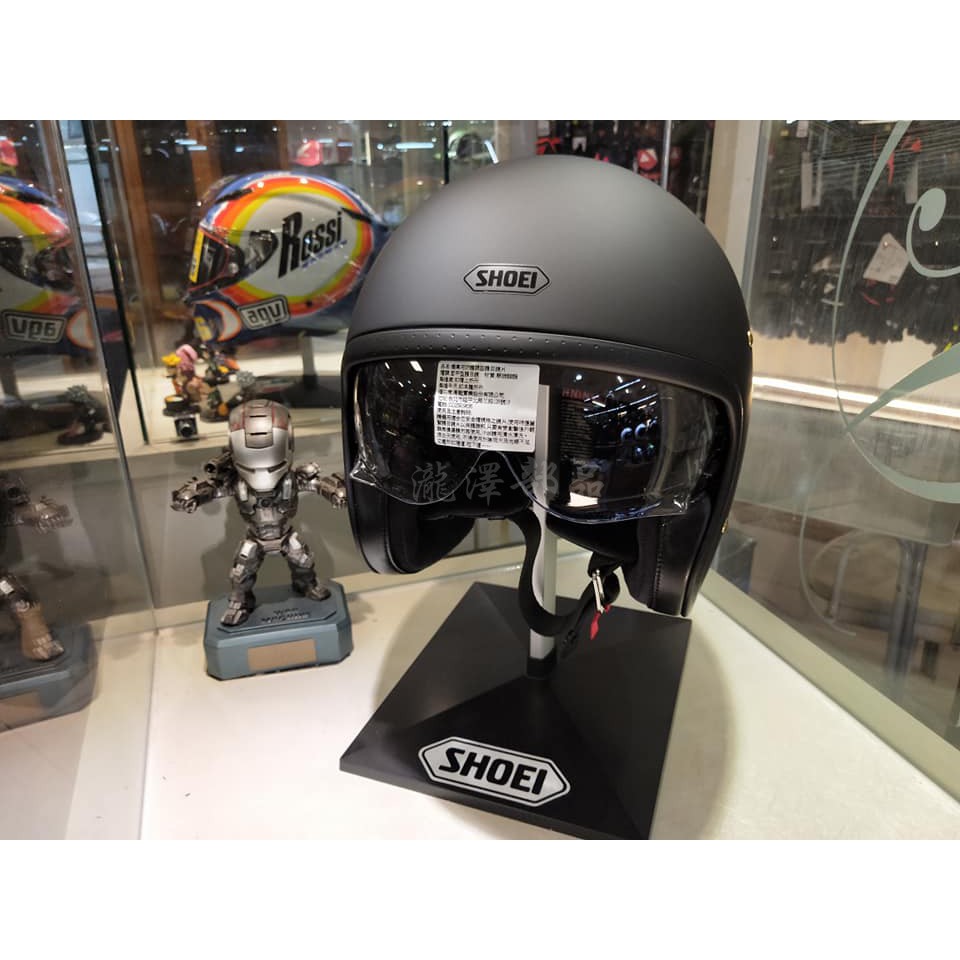 瀧澤部品 日本 SHOEI J-O 半罩安全帽 消光黑 素色 可掀內鏡片 時尚 復古帽 哈雷 偉士牌 內襯全可拆 JO | 蝦皮購物