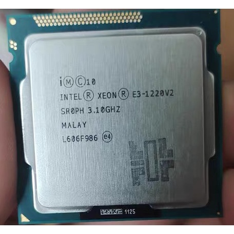Intel Xeon E3 1230 V2 3.3G 8M 4C8T 1155 正式版 CPU 超越i7-3770 | 蝦皮購物