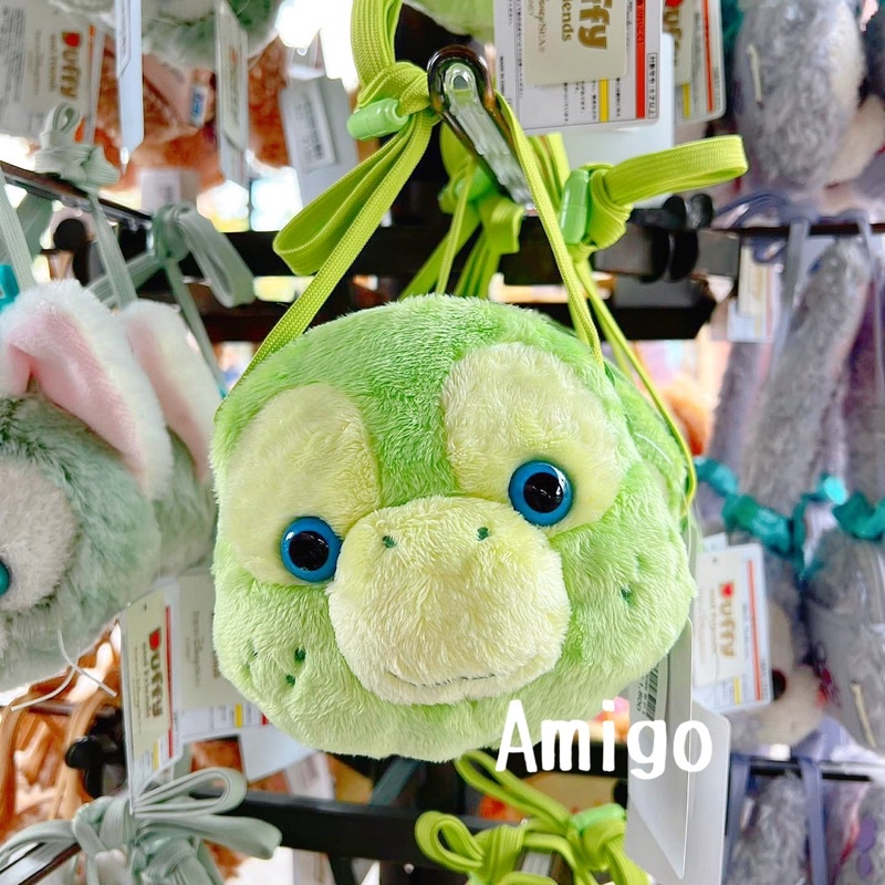 日本 迪士尼樂園 duffy 達菲好朋友 海龜 olumel 頭型 零錢包 證件 票夾 斜背包 | 蝦皮購物