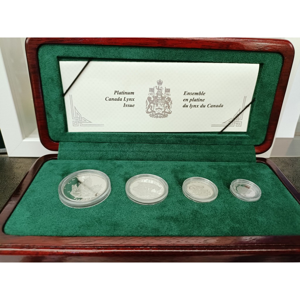T133 1995 Canada Proof Platinum Lynx Coin Set (w/Box & COA) | 蝦皮購物