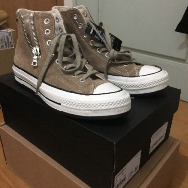 Converse 1970s x ririzip 高筒 拉鍊 麂皮 卡其色 163089C | 蝦皮購物