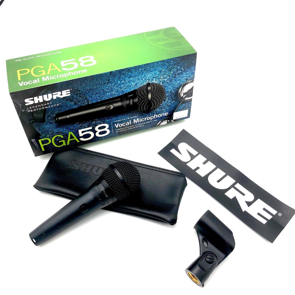 鐵克樂器 Shure PGA58-LC 人聲麥克風 公司貨 無XLR線 唱歌 表演 練團 人聲專用 動圈式 心型 | 蝦皮購物