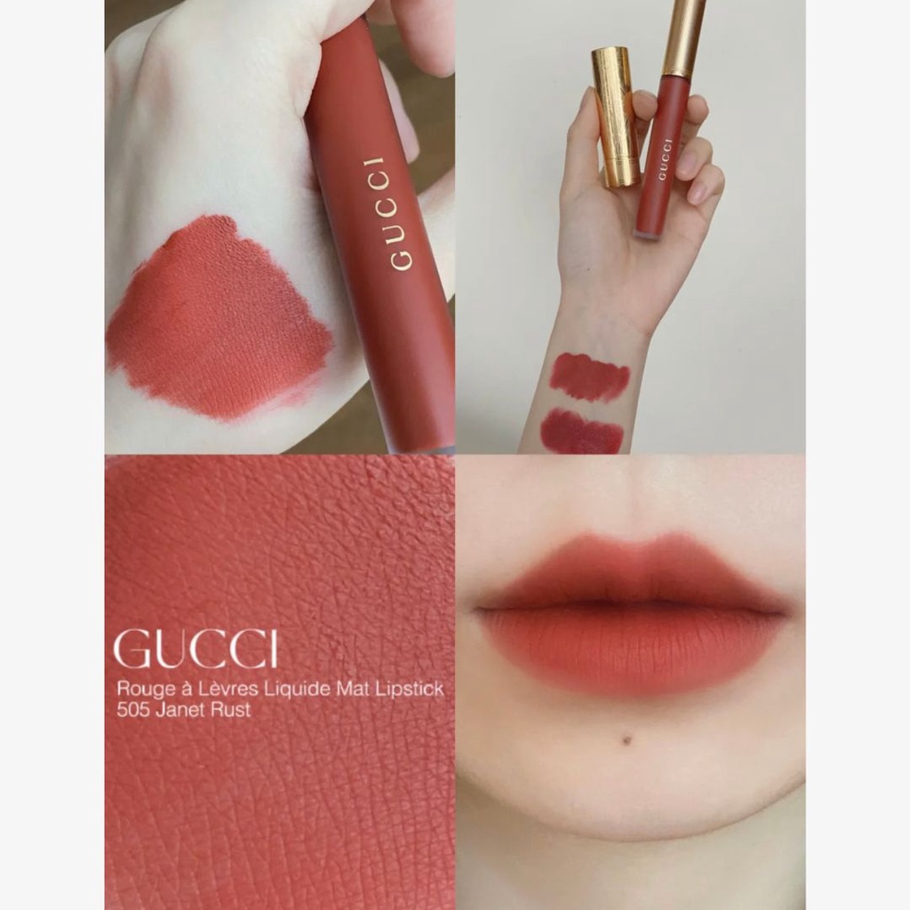 《A’sD預購🇺🇸正品》GUCCI 唇膏 唇釉 傾色琉光唇膏 傾色琉光紅管 #25 #505 金管唇膏 口紅 | 蝦皮購物