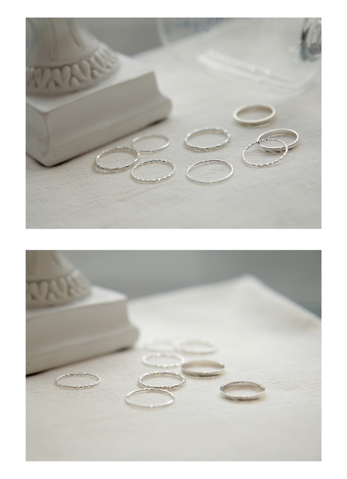 【lenstw】Silver925 Plated Layered 4sets Ring | 蝦皮購物