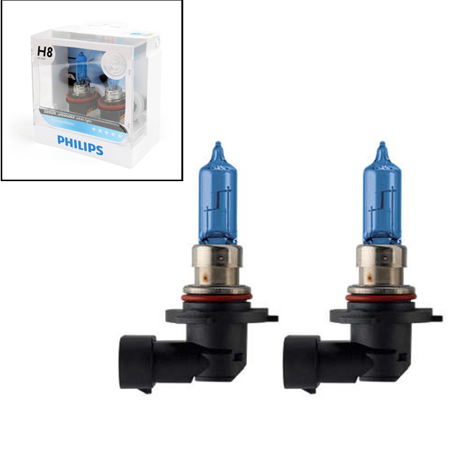 全新正品飛利浦H8 12360 Diamond Vision 5000K 12V 35W燈泡組-極限超快感 | 蝦皮購物