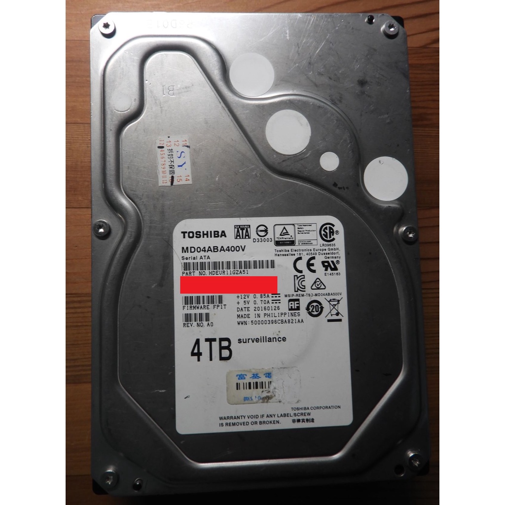 TOSHIBA MD04ABA400V 4TB 硬碟 | 蝦皮購物