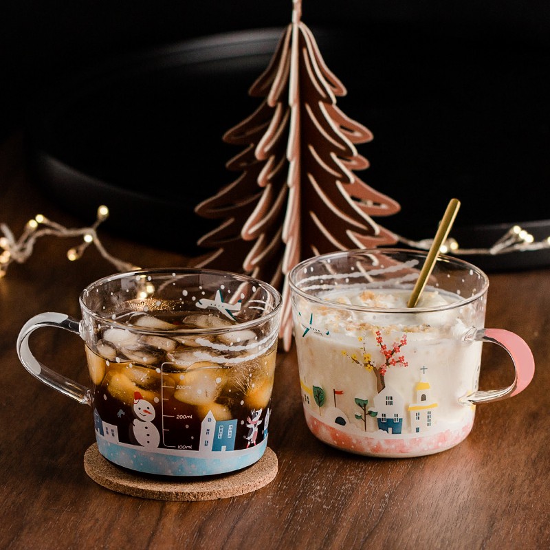 CYBIL HOME 玻璃杯 咖啡杯 燕麥杯 牛奶杯 玻璃馬克杯 星巴克馬克杯 梅森杯 早餐杯 耐熱玻璃杯 玻璃咖啡杯 | 蝦皮購物